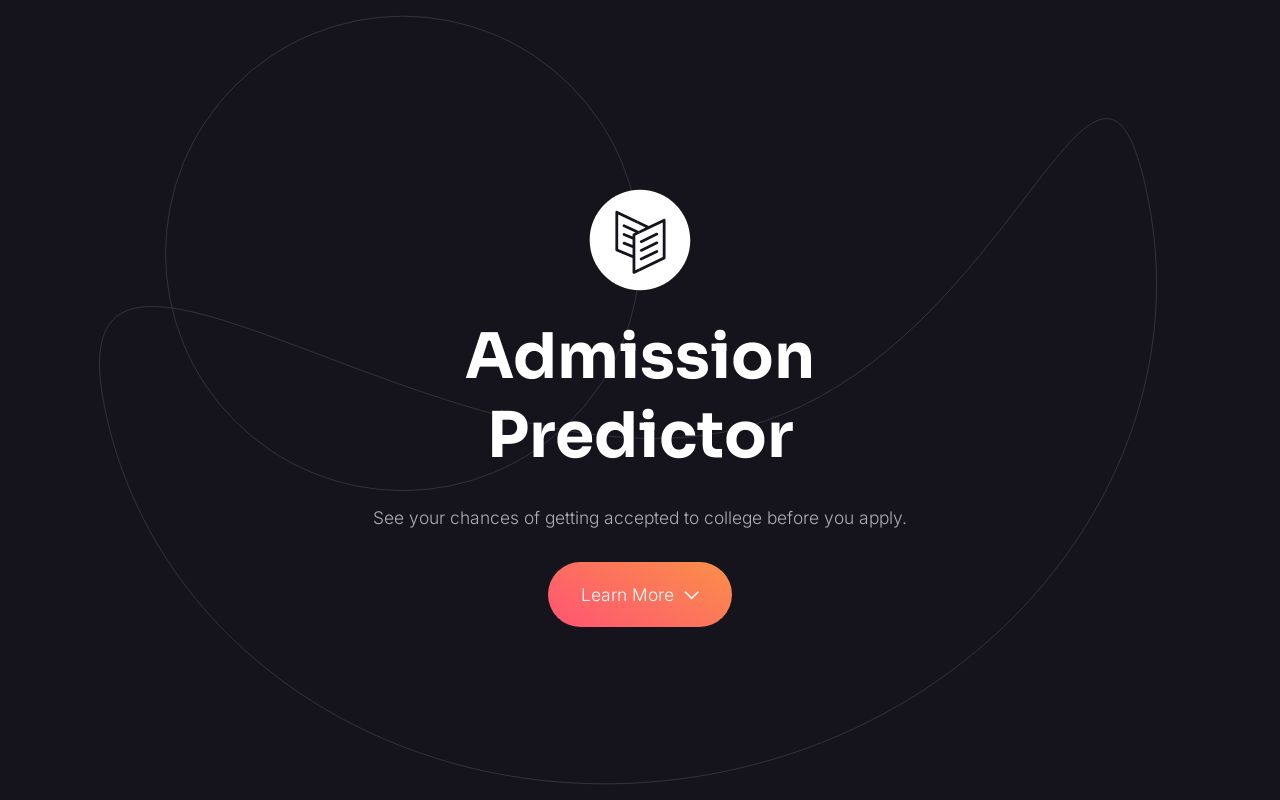 Admission Predictor - A Professional College Chance Me Service